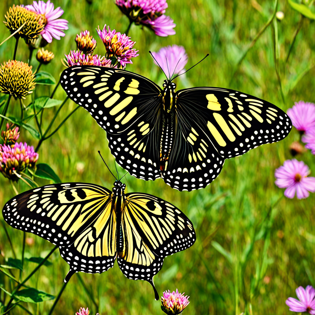 nature butterflies flying