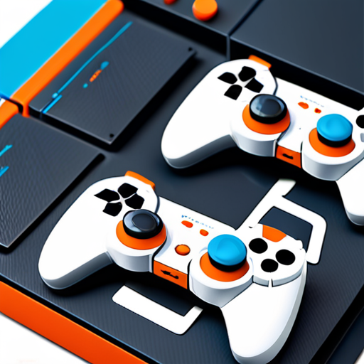 Futuristic game console with a sleek and modern design, featuring the ...