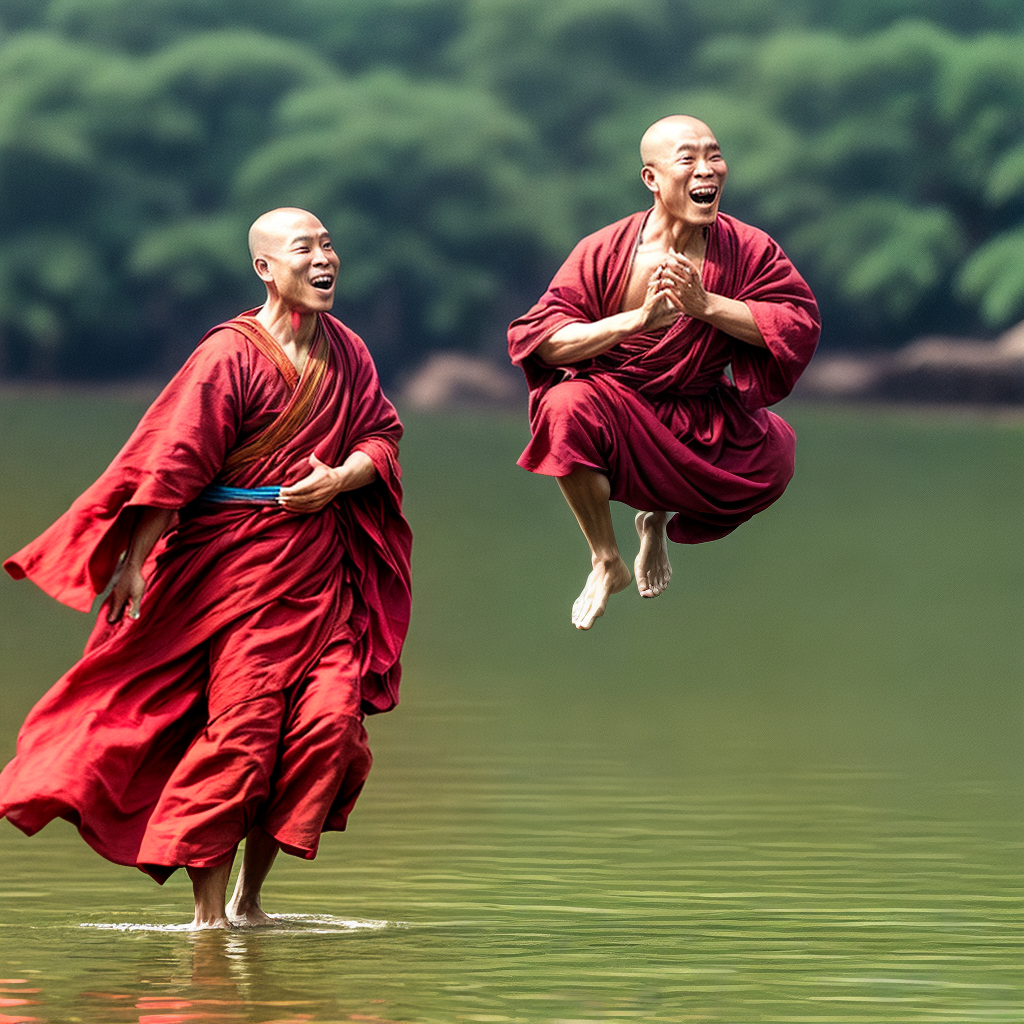 Most Joyful Great Tang Monk Digital Fine Art (copy-right free)