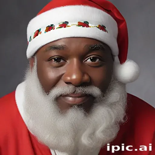 Festive Portrait of a Joyful Santa Claus Spreading Holiday Cheer and Magic