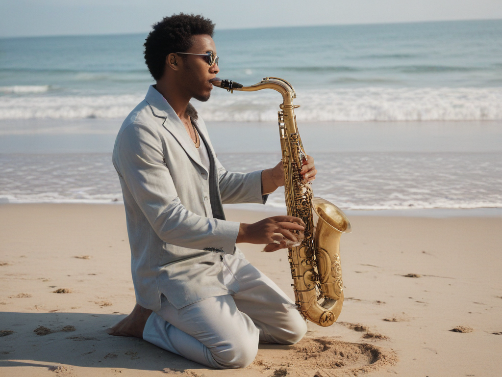 sax on the beach