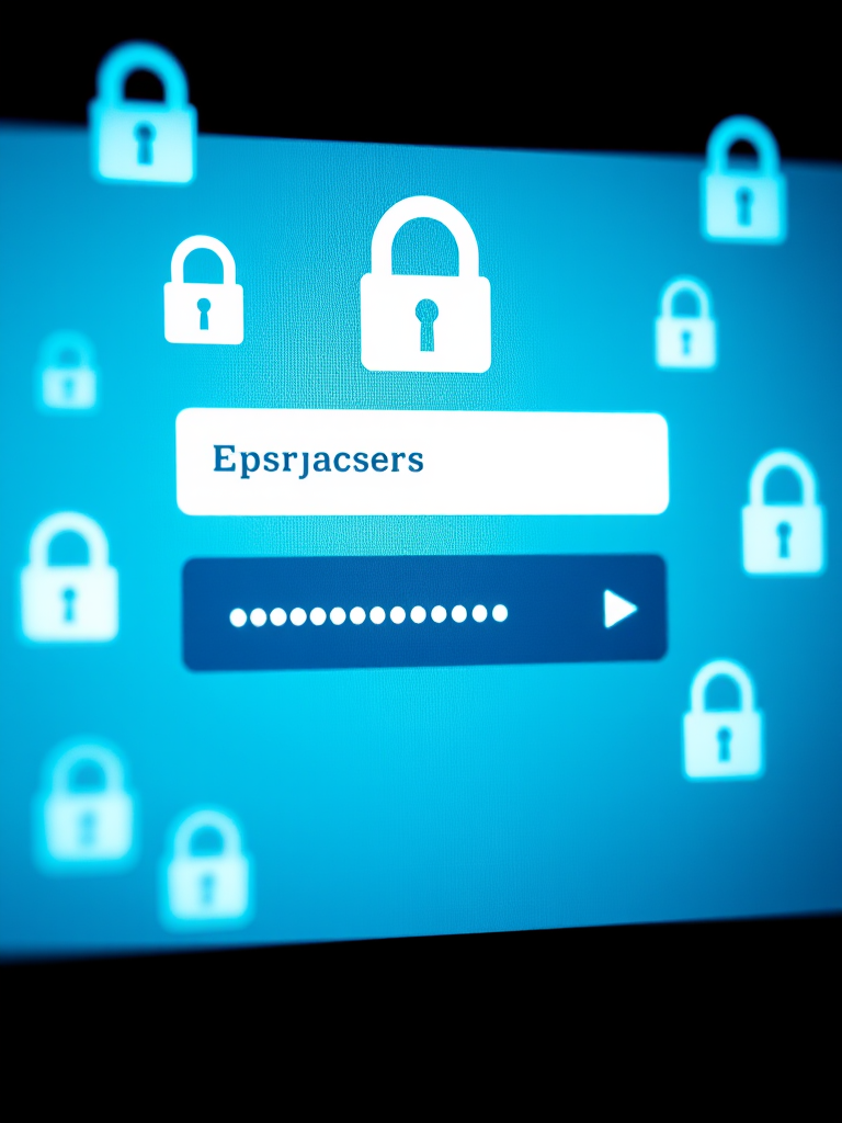 Create an image of a secure login interface with a username and ...