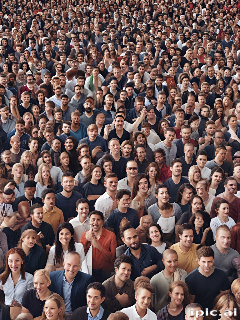 A Diverse Crowd of People Representing Various Cultures and Backgrounds ...