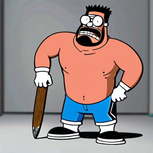 skips and muscle man from regular show doing crack