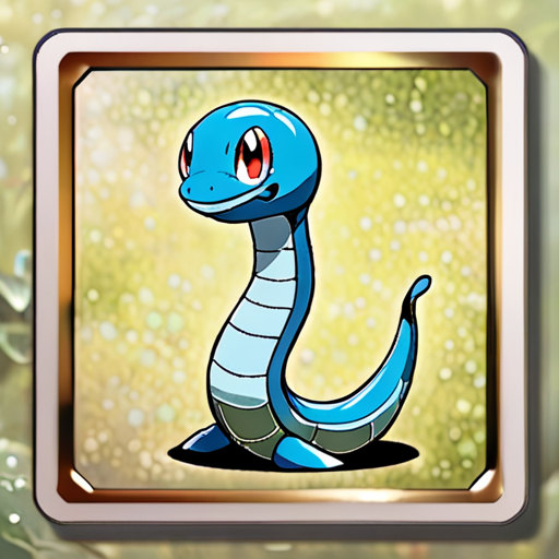 A water type pokemon like a blue worm
