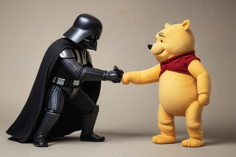 darth vader punches winnie the pooh