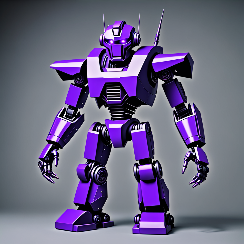 big purple evil robot