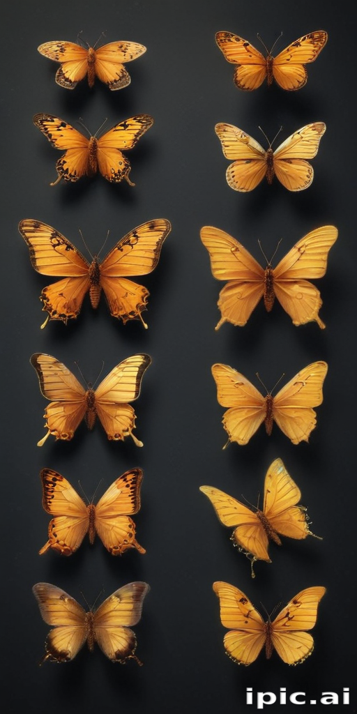 Stunning Display of Vibrant Orange Butterflies Showcasing Nature's ...