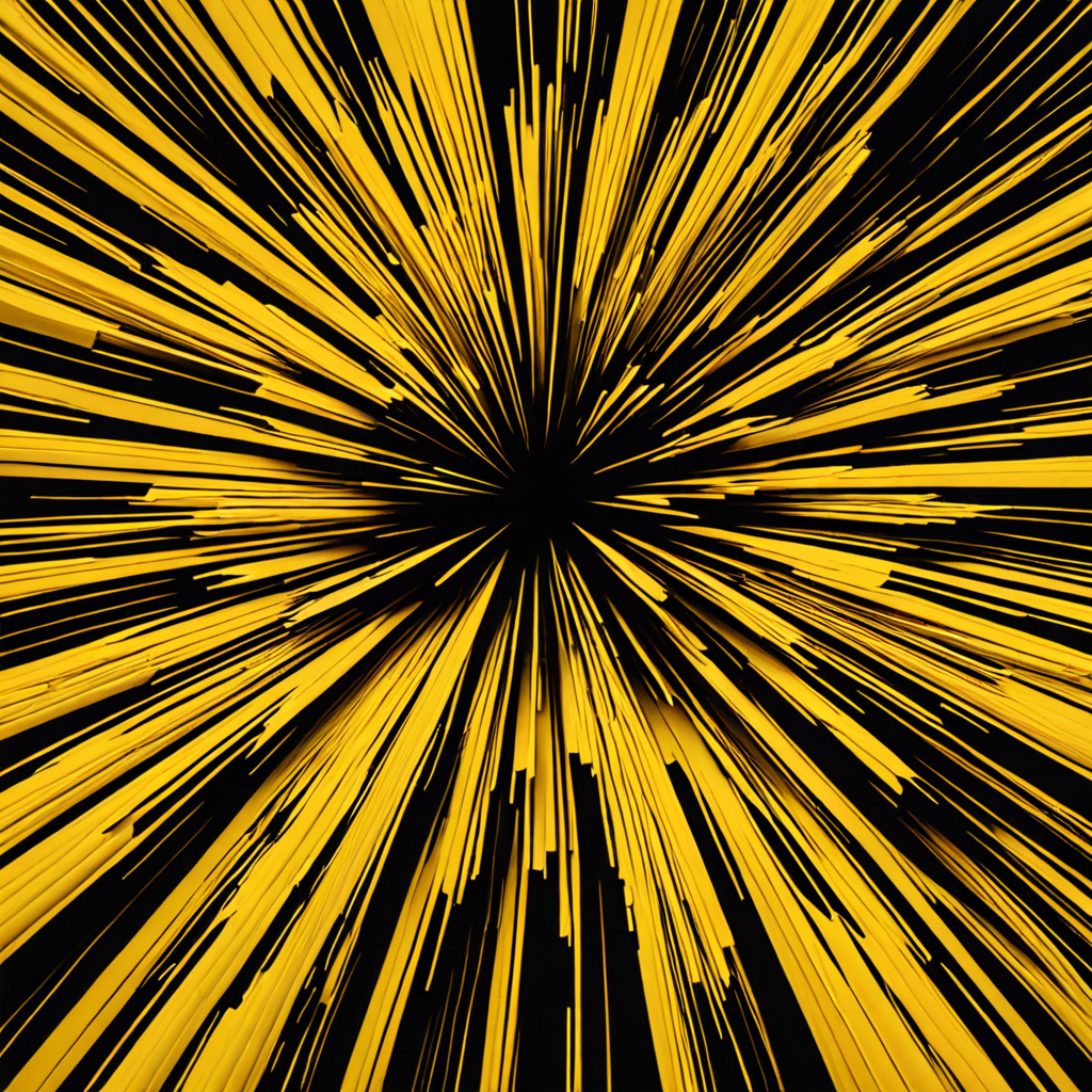 abstract explosion yellow