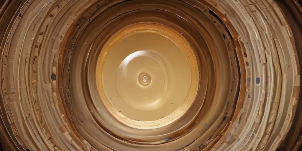 Intricate Patterns of Circular Layers Creating a Unique Visual Perspective