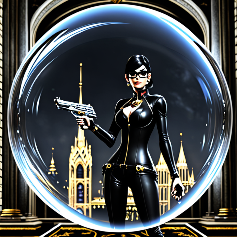Bayonetta in the bubble