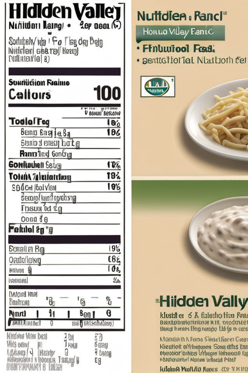 Detailed Nutritional Information and Ingredients for Hidden Valley ...