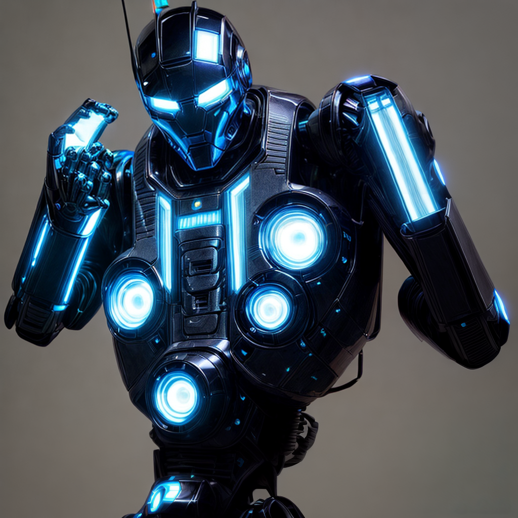 A robot with LED