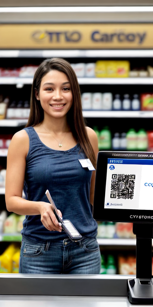 at a supermarket a customer is using a self scan till to buy wine make ...