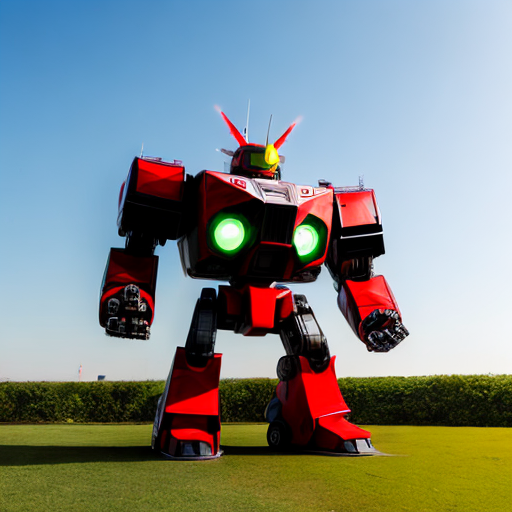 Giant angry robot dog