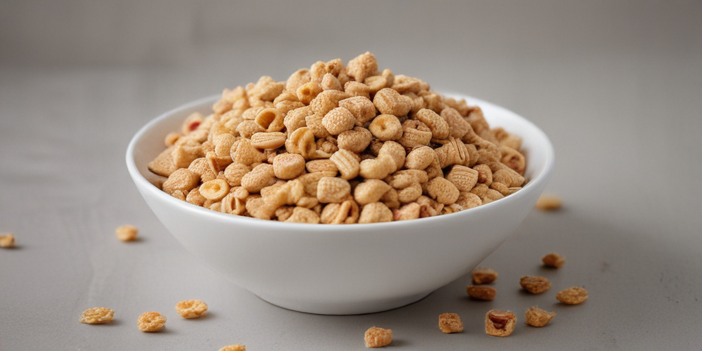 A Delicious Bowl of Crunchy Cereal Puffs Perfect for Breakfast Enjoyment