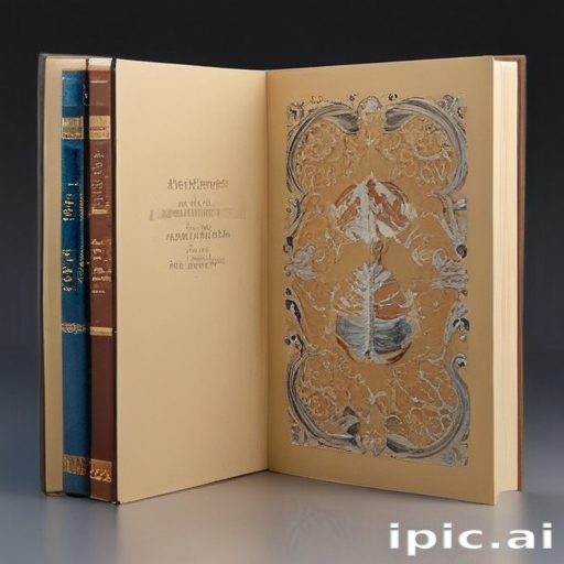 Intricately Designed Open Book Showcasing Beautiful Illustrations and ...