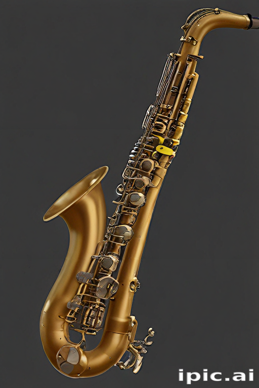 A Beautifully Crafted Saxophone Displaying Its Elegant Design and Shine.