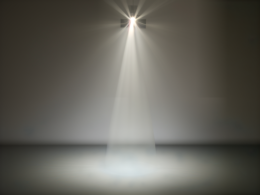 Radiant Light Beam Illuminating a Dark Space with Ethereal Glow