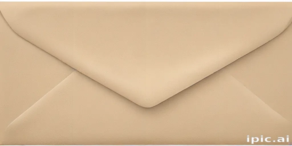 A Simple Cream-Colored Envelope Perfect for Sending Letters and Cards