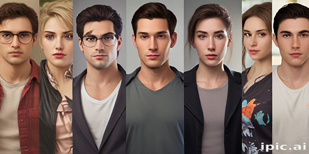 Collection of Realistic Human-Like Digital Characters with Diverse ...
