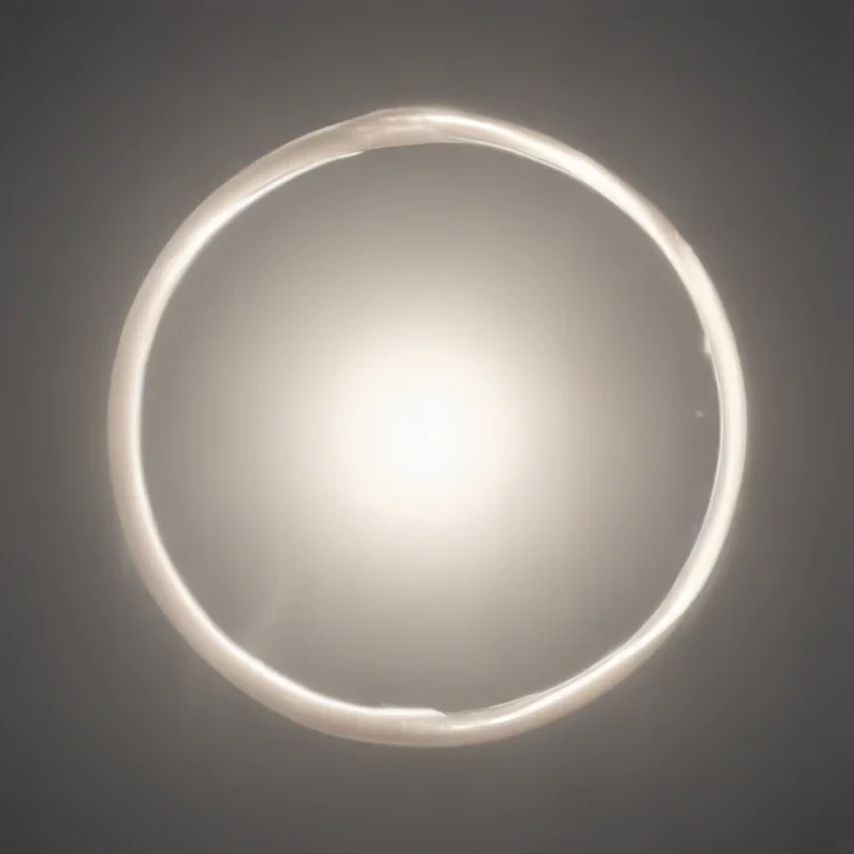 Captivating Glow of a Circular Ring Illuminating a Bright Center