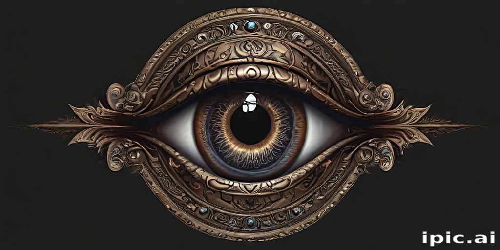 Intricate Eye Design with Ornate Patterns and Elegant Detailing ...