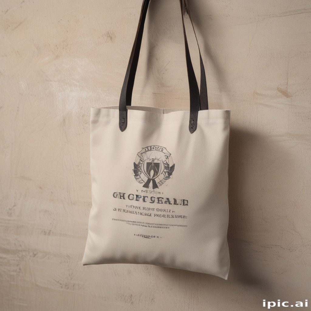 Stylish Tote Bag Featuring Unique Design and Text for Everyday Use