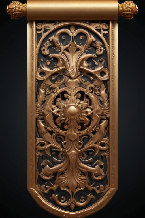 Intricate Decorative Wall Panel with Elegant Floral and Scroll Designs ...