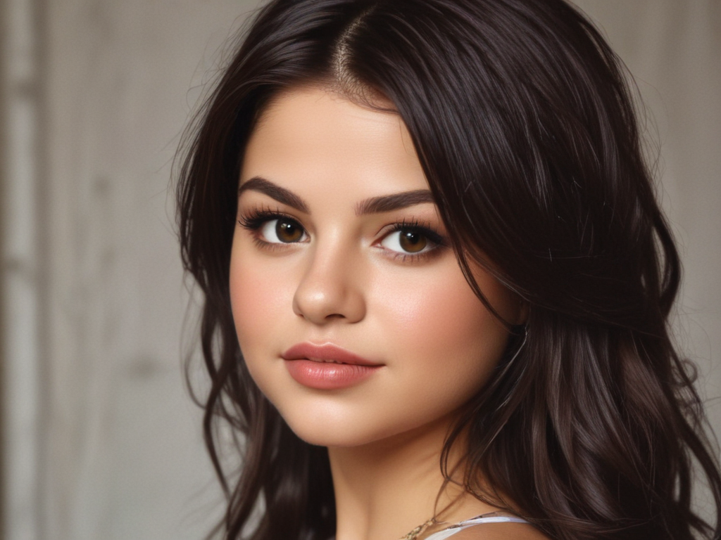 A Portrait of Natural Beauty with Soft Features and Warm Tones.