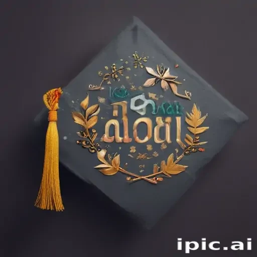 Beautifully Designed Graduation Cap with Floral Motifs and ...