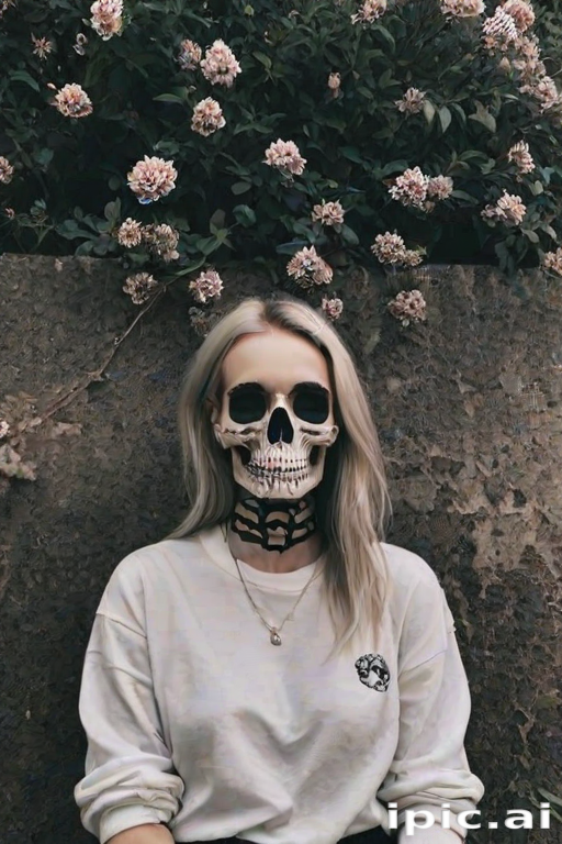 Embracing Nature's Beauty: A Unique Portrait of Life and Mortality