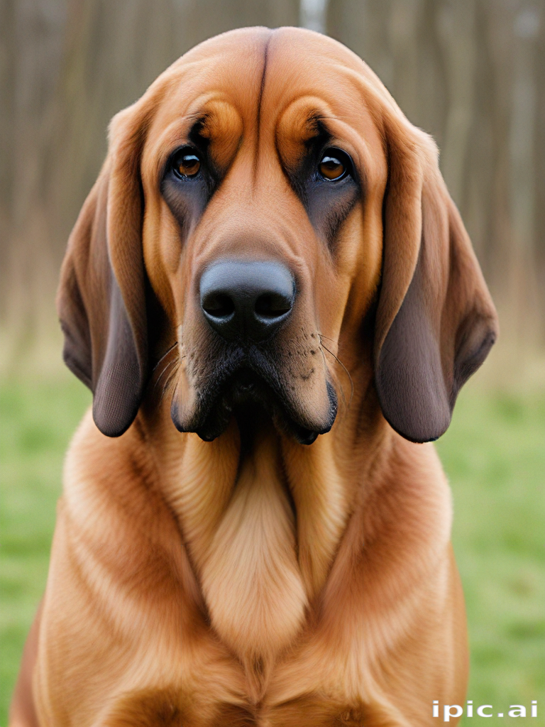 A Majestic Portrait of a Beautiful, Loyal Dog in Nature's Embrace.