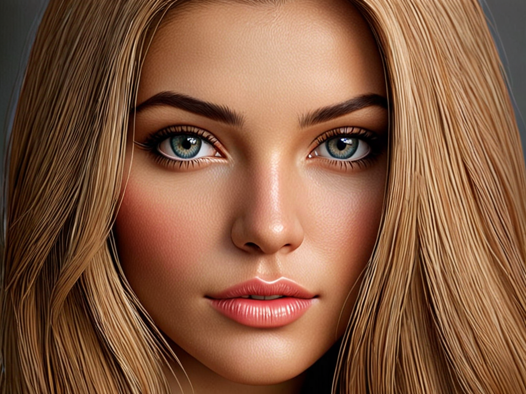 beautiful woman's face realistic