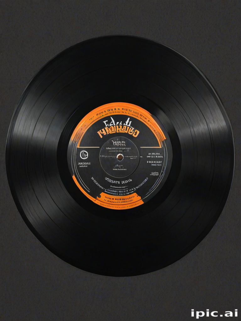 Classic Vinyl Record Featuring Timeless Music from the Past Era