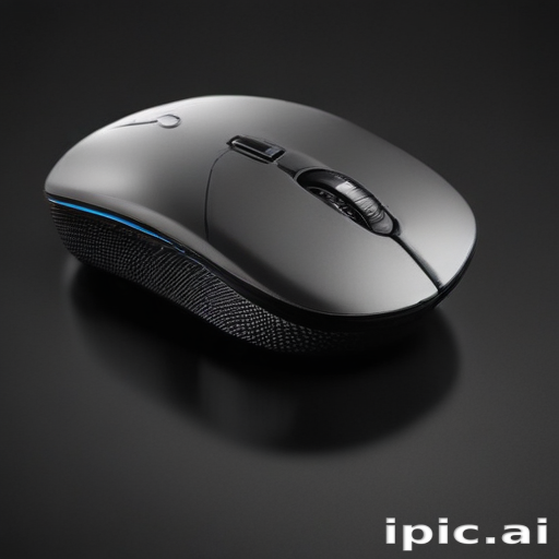 Modern Wireless Computer Mouse with Sleek Design and Ergonomic Features