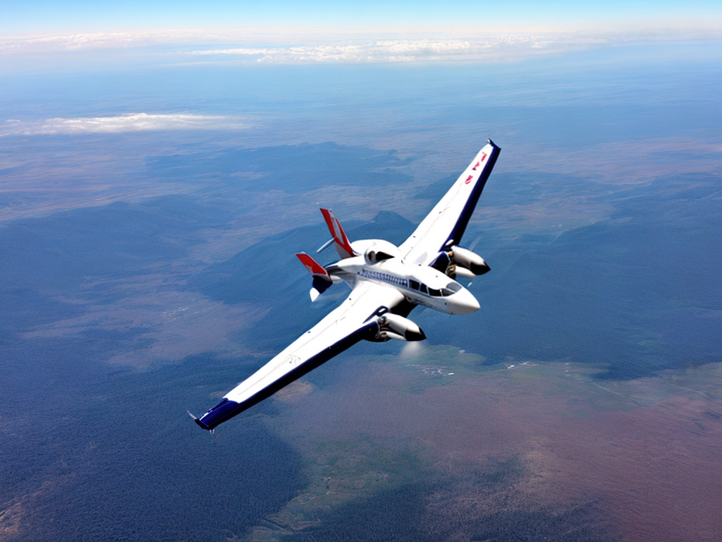 white plane flying in space
