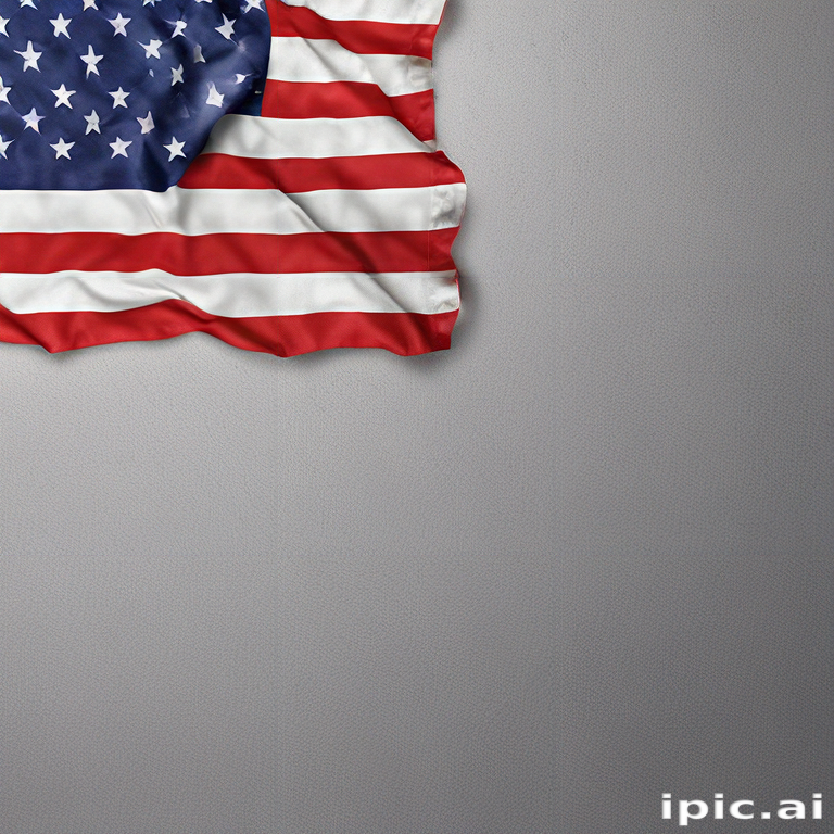 Beautifully Draped American Flag with Rich Colors and Textures Displayed