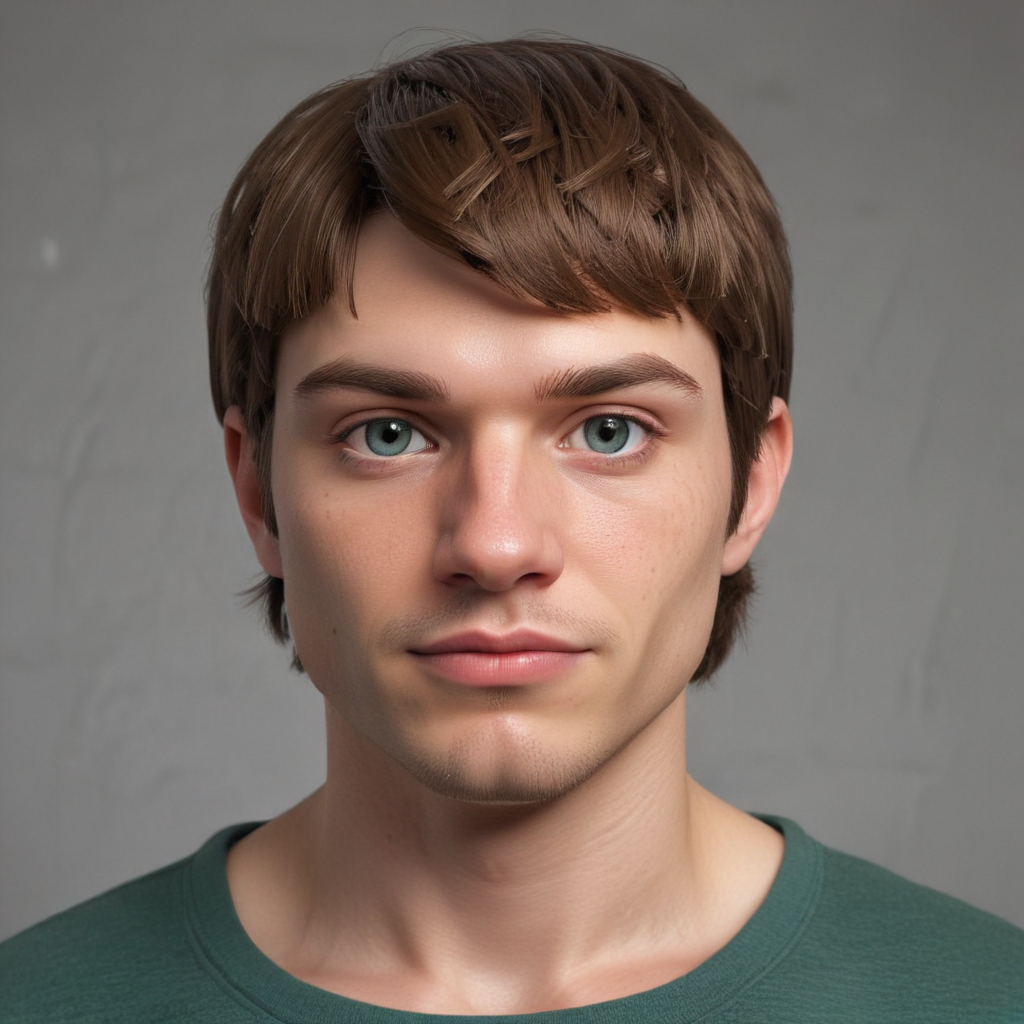 steve from minecraft like a real person, not in minecraft style