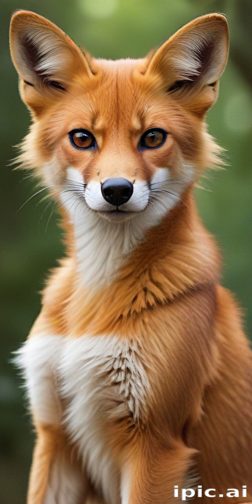 A Majestic Portrait of a Fox with Striking Orange Fur and Bright Eyes.