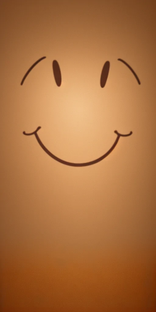 A Bright and Cheerful Smiley Face Illuminating a Warm Background