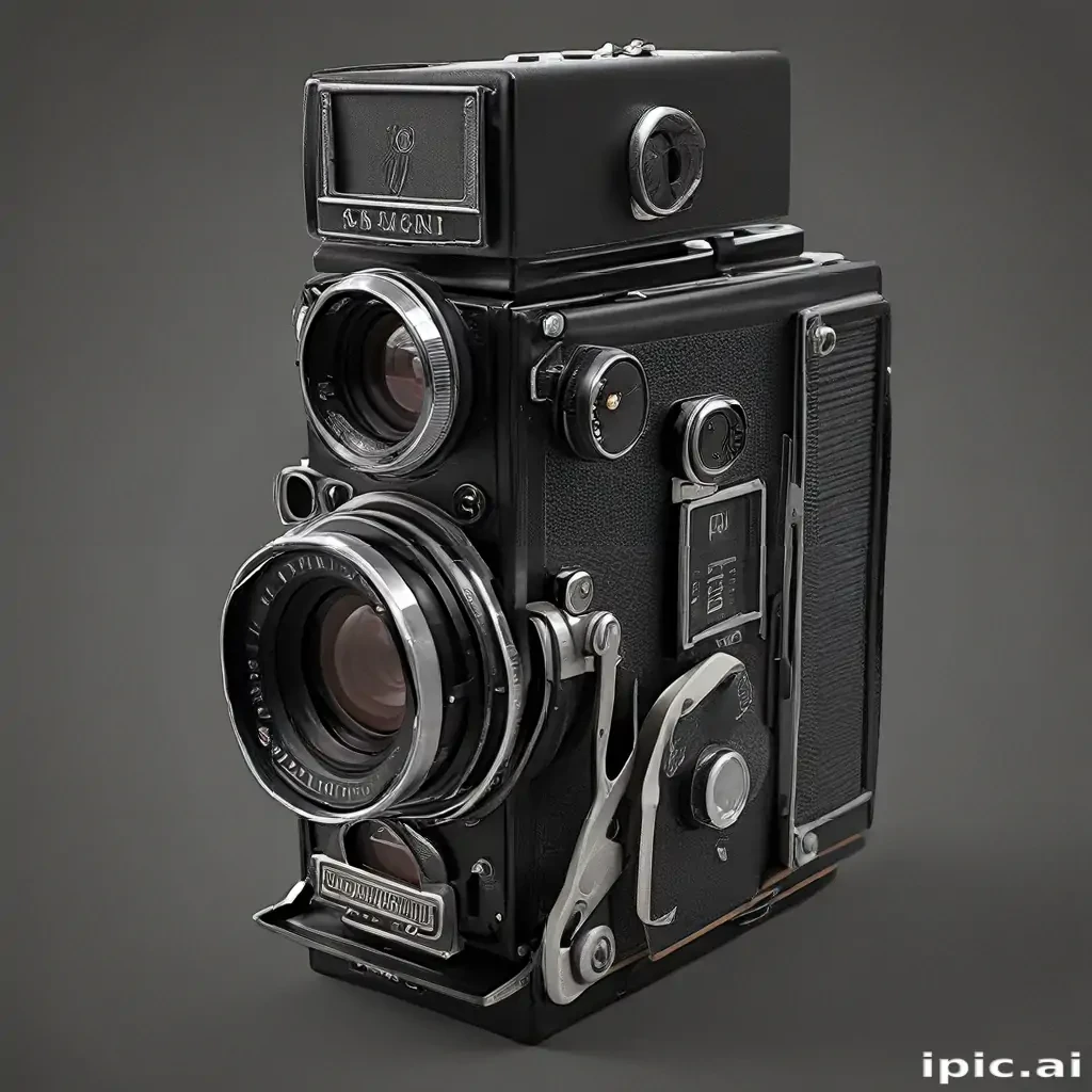 Vintage Medium Format Camera Showcasing Classic Design and Timeless ...