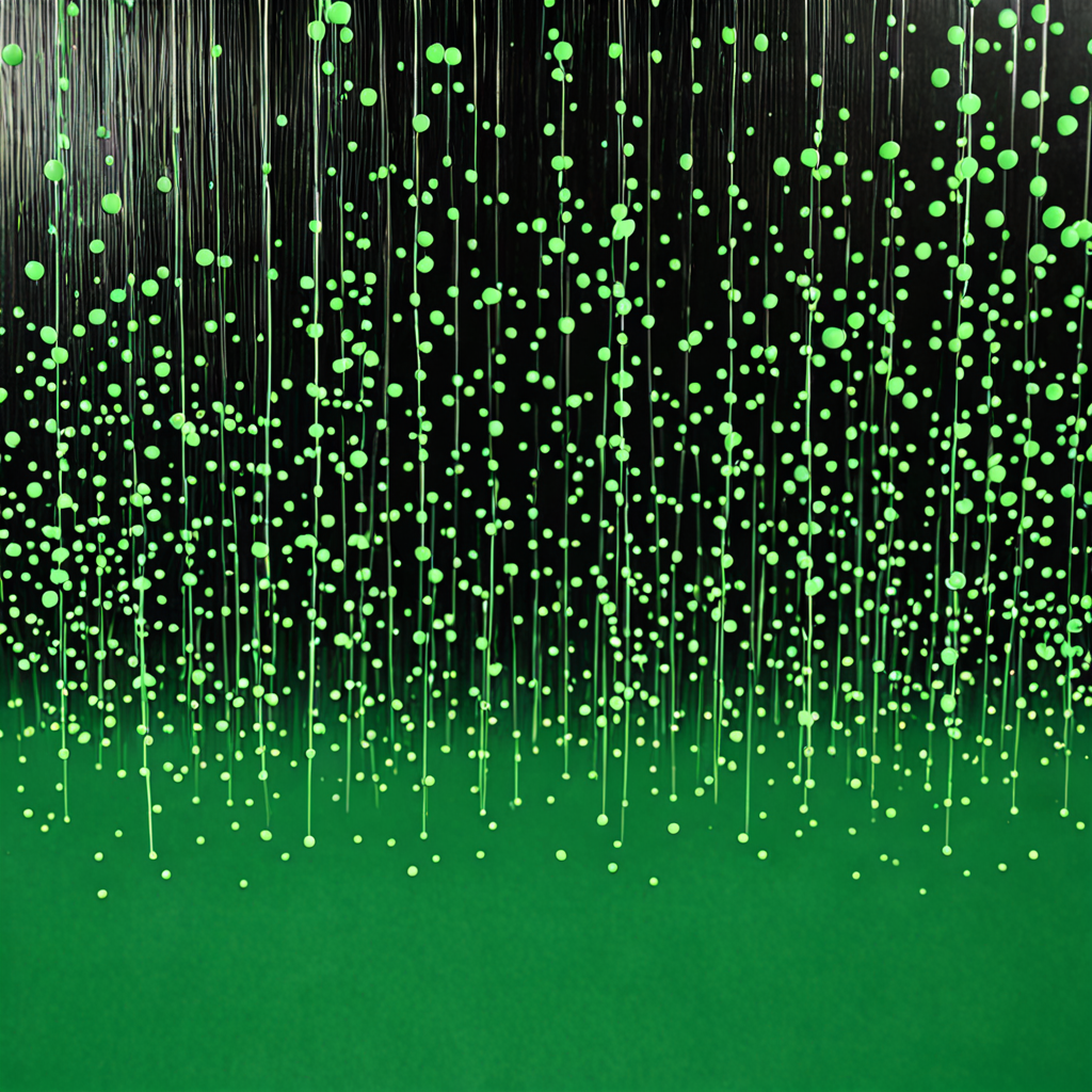 paint pop happy black white color matte green background