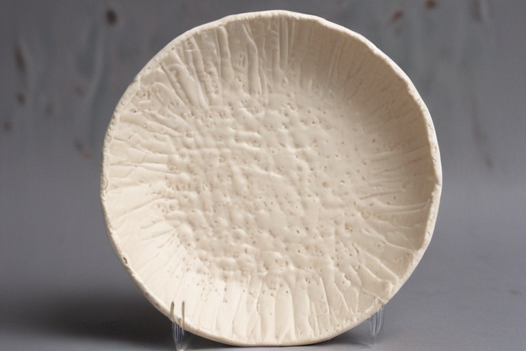 paper clay, handmade, pulp texture, artistic, modern, side plate