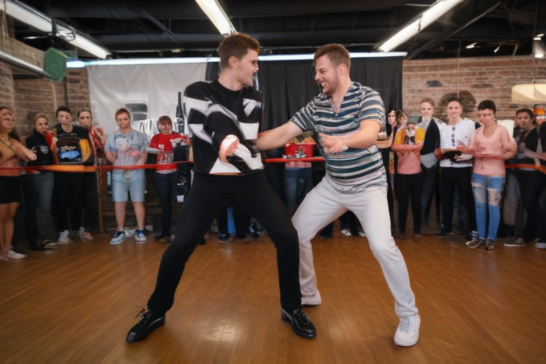 two men dancing