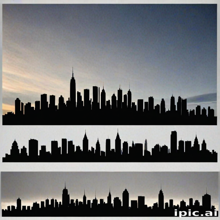 Stunning City Skyline: A Beautiful Transition from Day to Night