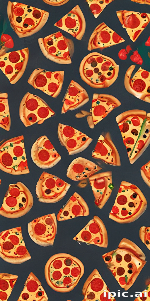 A Colorful Array of Delicious Pizza Slices on a Dark Background.