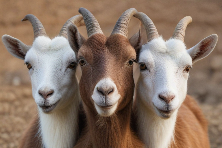 Three headed goat