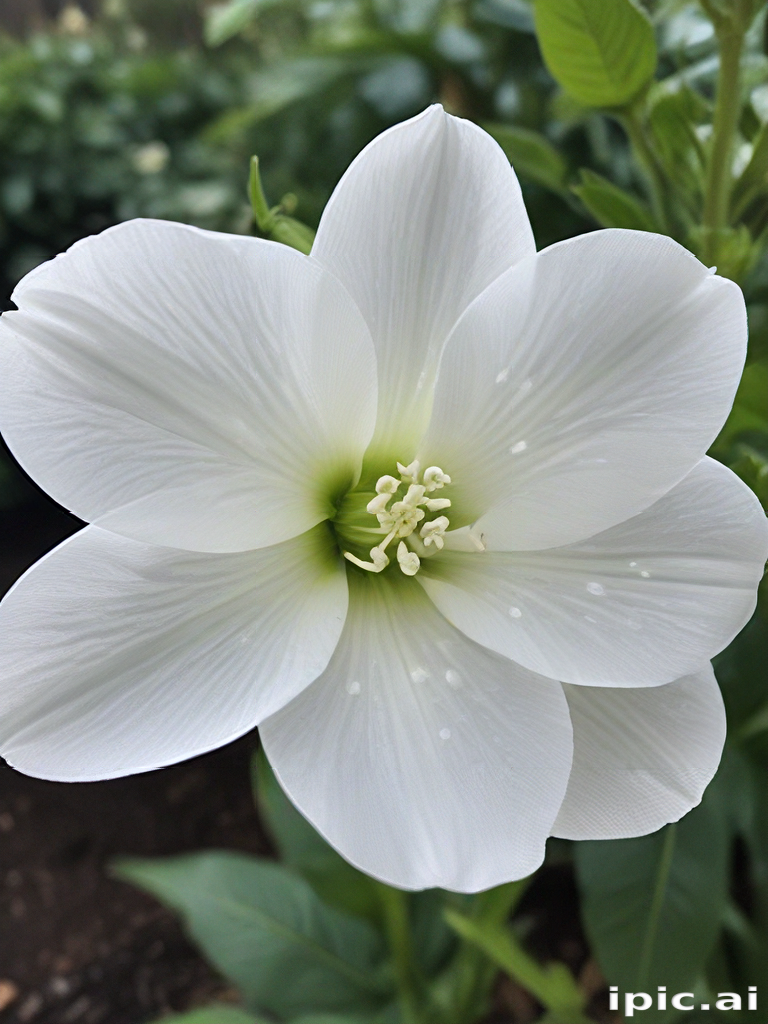 A Beautiful White Flower with Delicate Petals and Intricate Details.