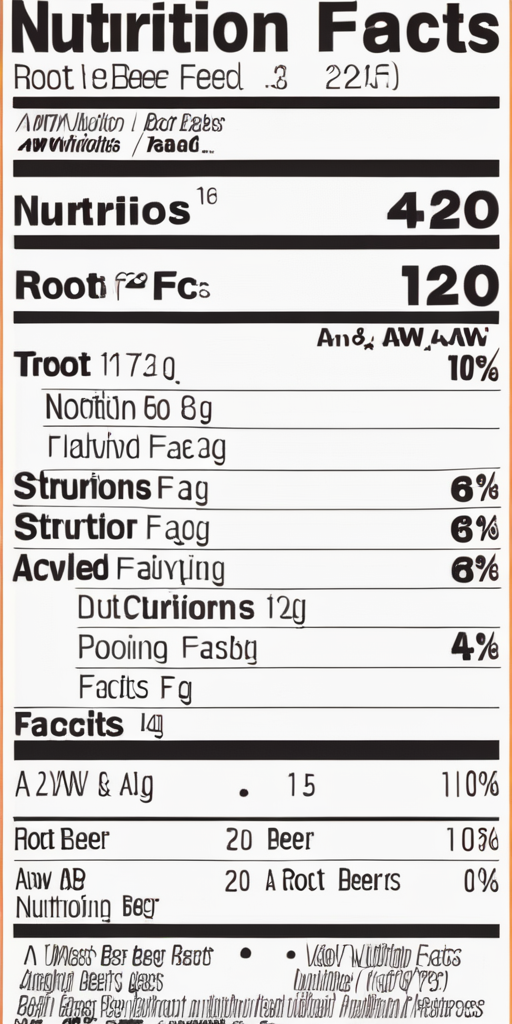 Detailed Nutritional Information for Root Beer Feed: Serving Size and ...